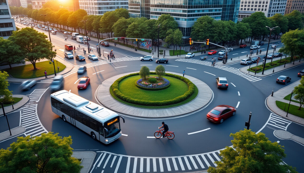 Rond-point ou carrefour giratoire : quel est le meilleur pour le trafic
